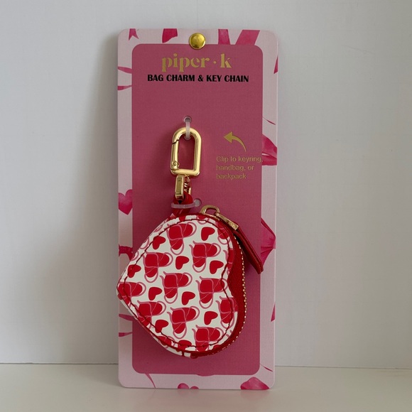 Piper K | Accessories | Piper K Heart Bag Charm | Poshmark